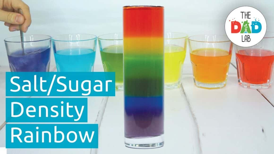 Rainbow Density Tower Experiment for Kids